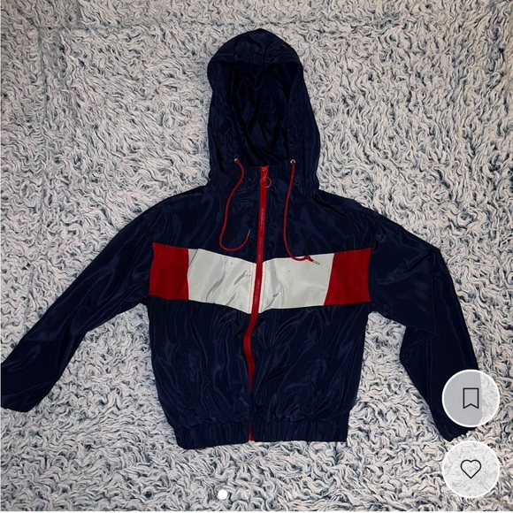 Outer Edge | Jackets & Coats | Outer Edge Cropped Windbreaker Jacket ...